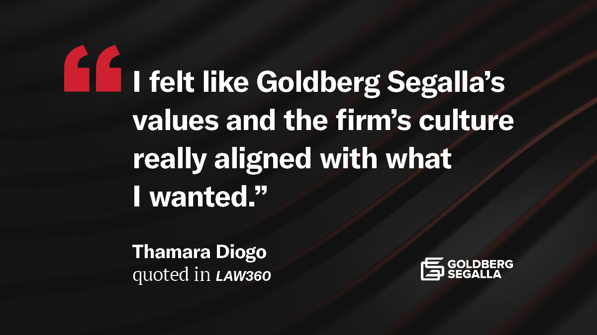 Thamara Diogo Speaks with Law360 About Joining Goldberg Segalla ...